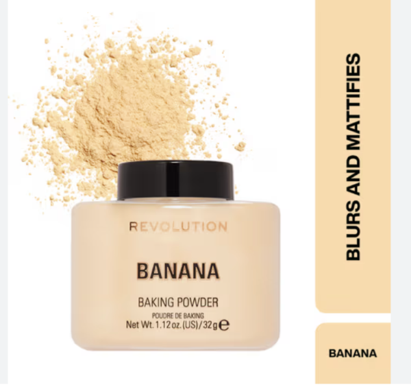 Revolution Makeup Revolution Loose Baking Powder – Banana – Simply Glow
