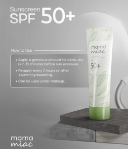 MAMAMIAC Green Tea Sunscreen SPF 50+ Broad Spectrum UVA/UVB – 50ml | No ...